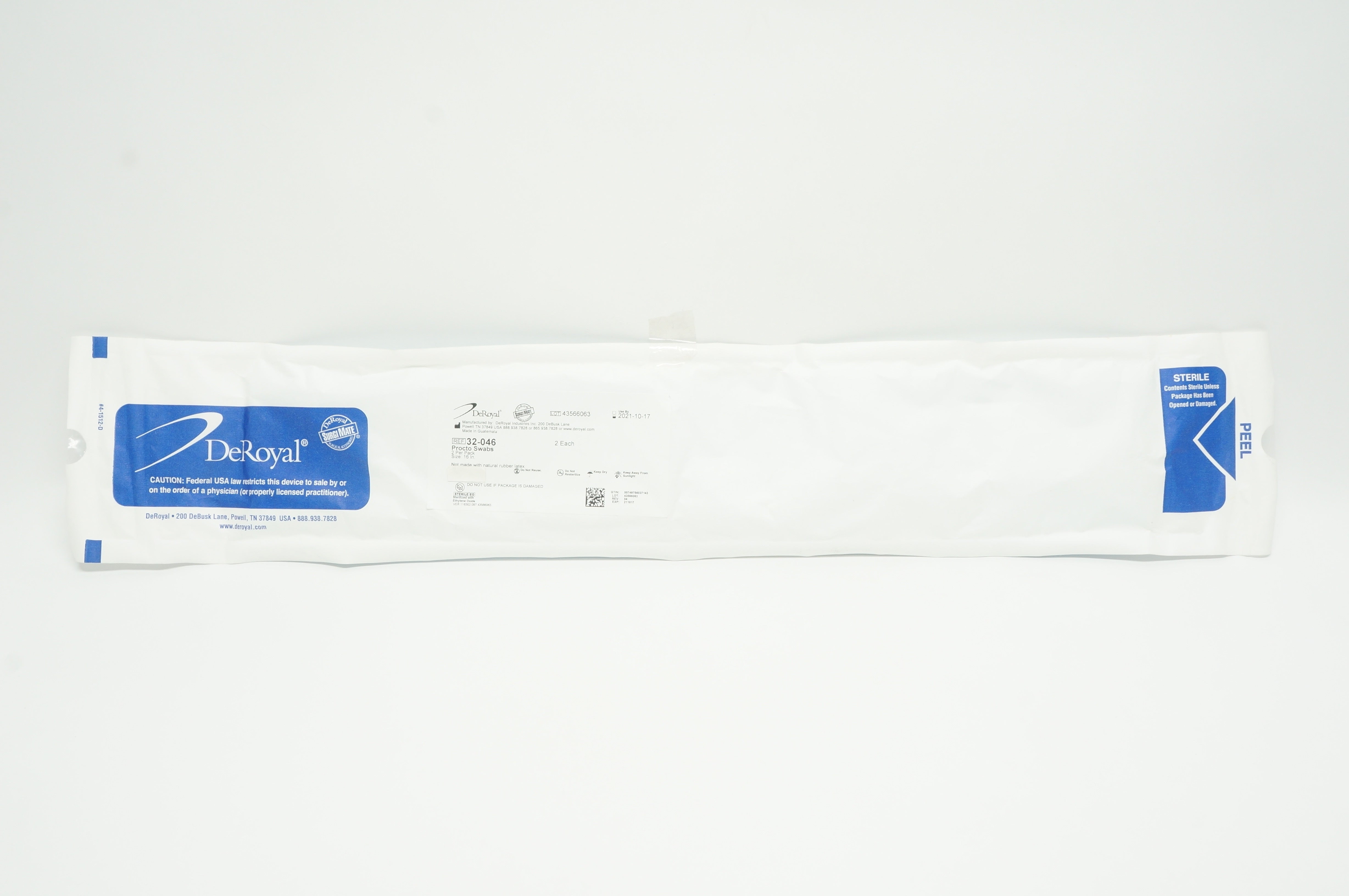 DeRoyal 32-1864, Sterile Cleaning Sponge for Prep, Case of 100, buy ...