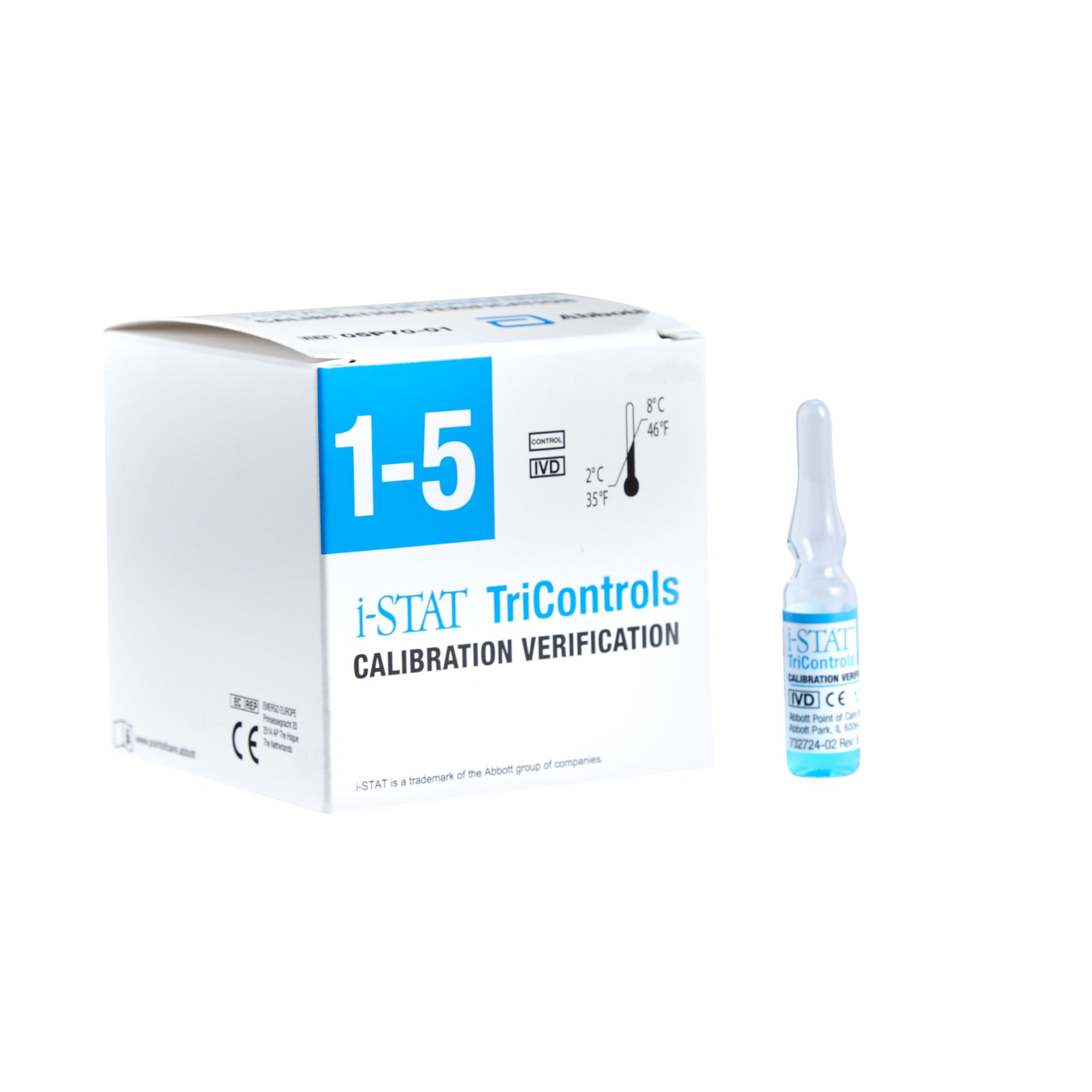 Abbott 05P7001 Tricontrol Verify Level1-5 Calibration Kit, Calibration ...